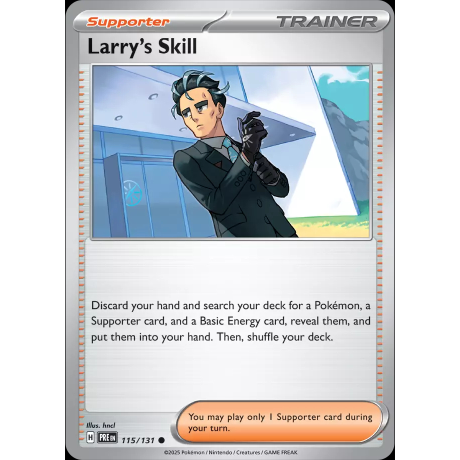 Pokemon TCG Larry's Skill 115/131 Prismatic Evolutions Trainer | Shopee ...