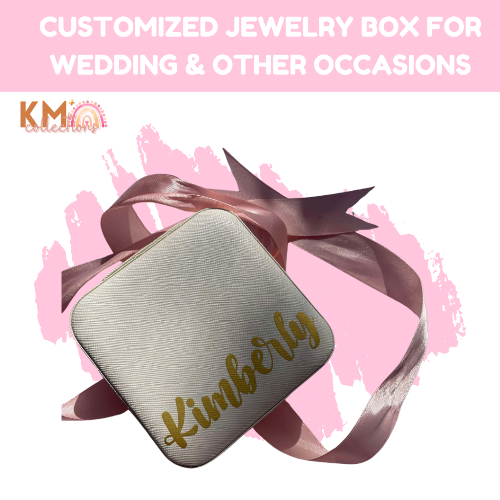 Jewelry Box - Customized with Names, Ribbon & Gift Card | Shopee ...