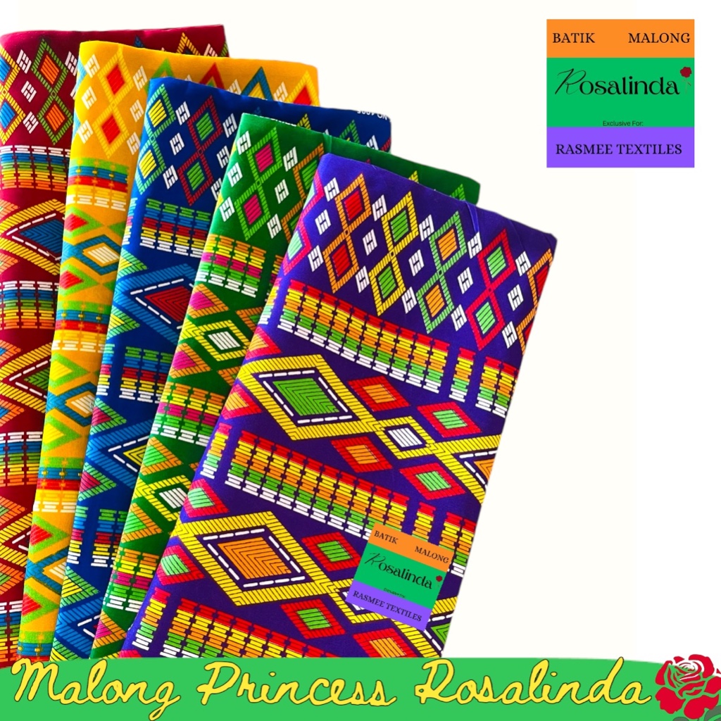Malong Princess Rosalinda Batik Ethnic Tribal Landap Design Double Size ...