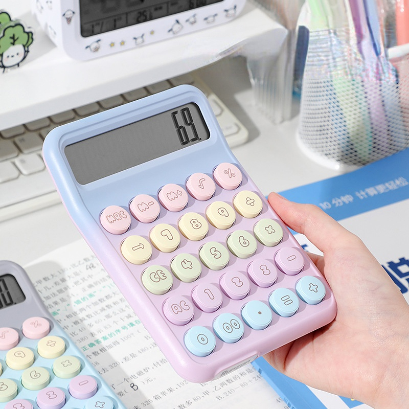 12 bit gradient color large button calculator Mechanical Keyboard large ...