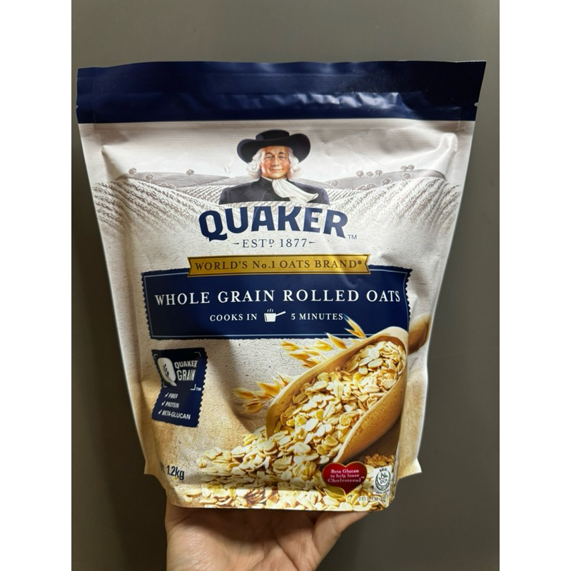 1.2kg Quaker Old Fashioned Whole Grain Rolled Oats Beta-Glucan Helps ...