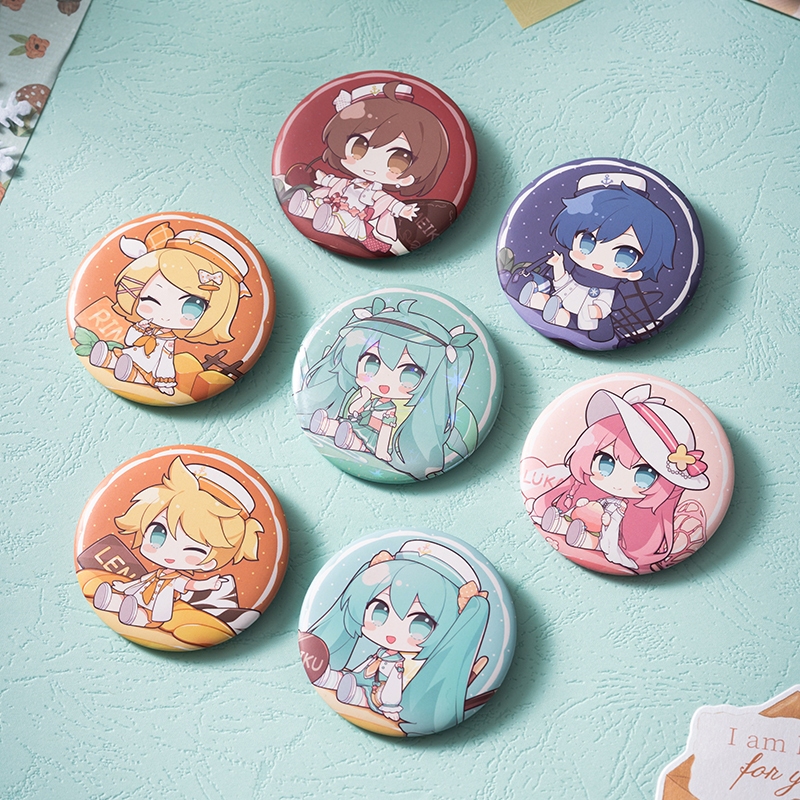 Authentic Hatsune Miku badge collections per set (7pcs) | Shopee ...