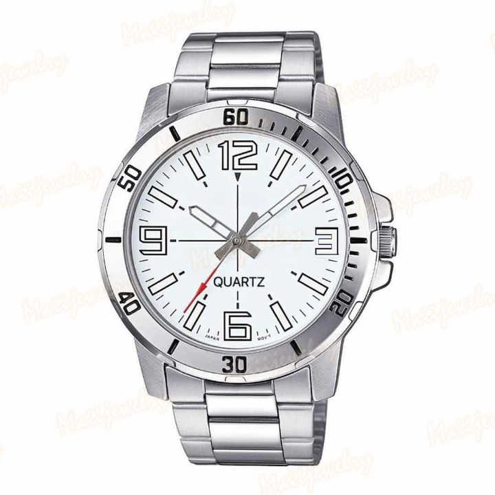 [Maii] Men's Women's Silver Stainless Watches Waterproof Watch CC ...