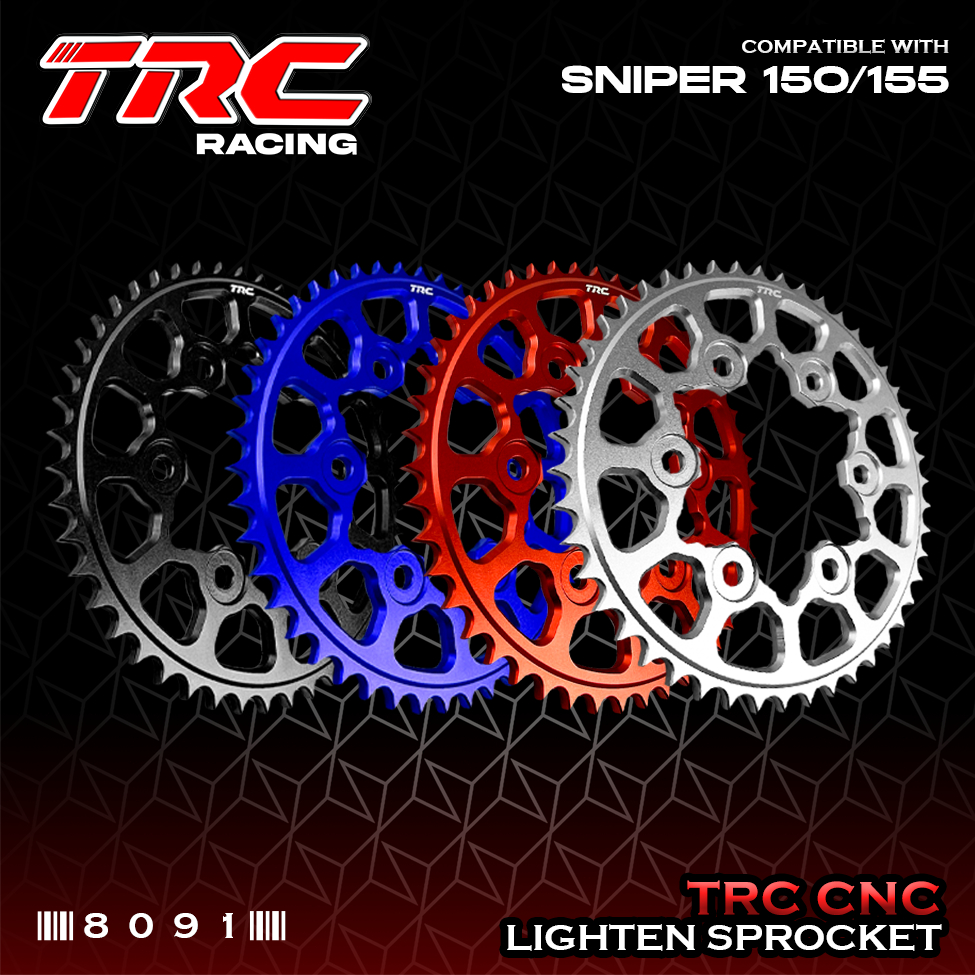TRC Racing CNC LIGHTEN SPROCKET 47T for SNIPER 150/155 8091 | Shopee ...
