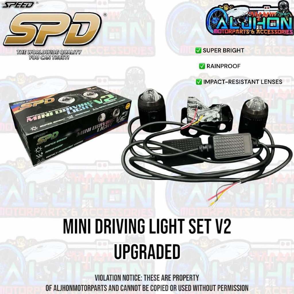 SPD MINI DRIVING LIGHT SET V2 UPGRADED | Shopee Philippines