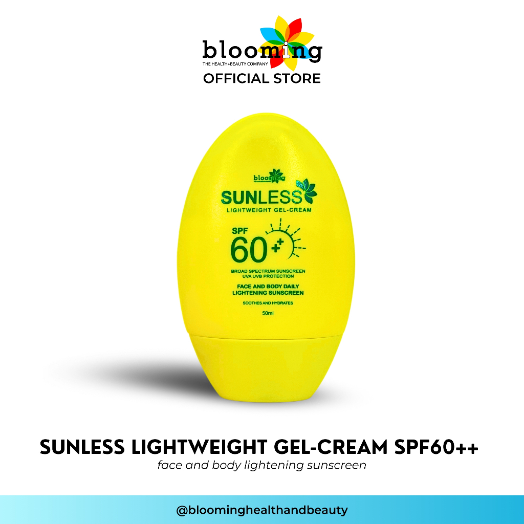 Blooming Sunless Lightweight Gel-Cream SPF60++ 50ml (1 pc.) | Shopee ...