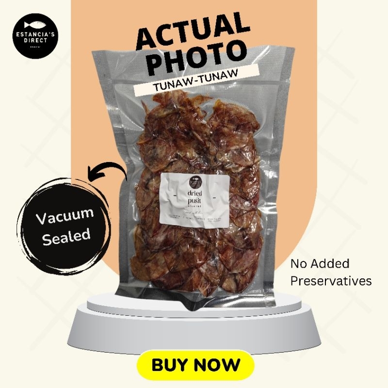 Dried Pusit & Baby Pusit from Estancia, Iloilo - 100g, Premium Quality ...
