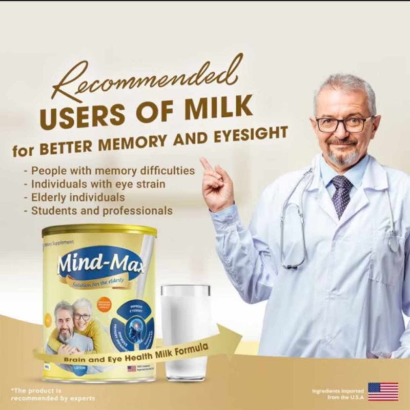 MINDMAX 400g| ELDERS MILK TO PREVENT FROM MEMORY LOSS | Shopee Philippines