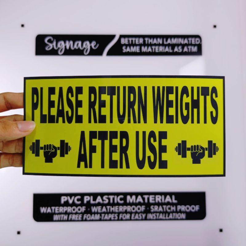 Shop please use other door signage for Sale on Shopee Philippines