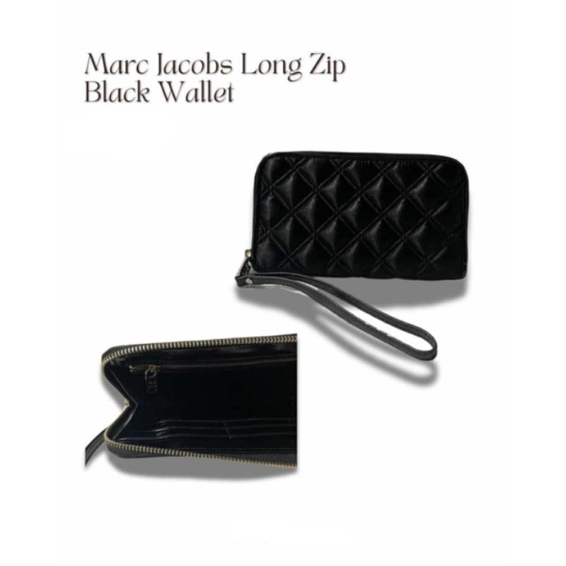 Preloved Orig. MJ Long Zip Black Wallet For Women | Shopee Philippines