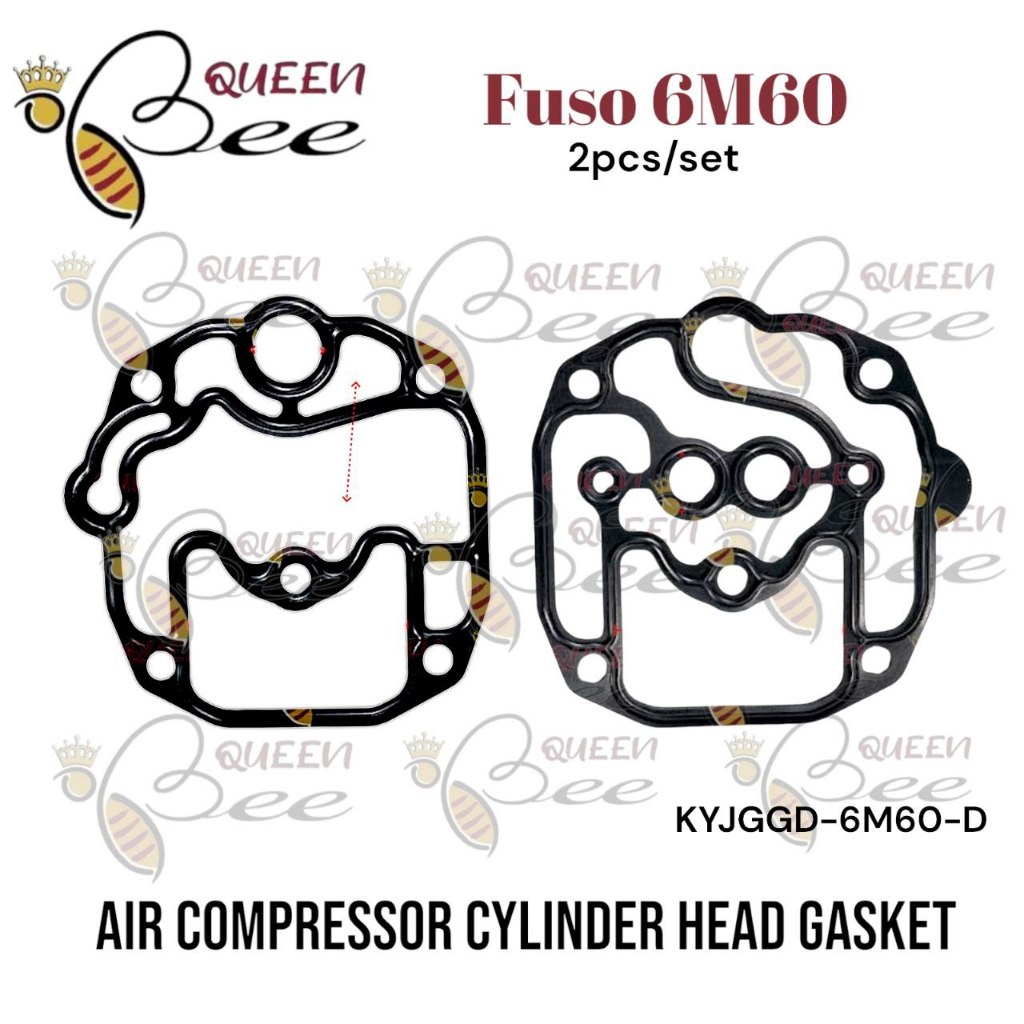 2PCS/SET MITSUBISHI FUSO 6M60 AIR COMPRESSOR CYLINDER HEAD GASKET ...