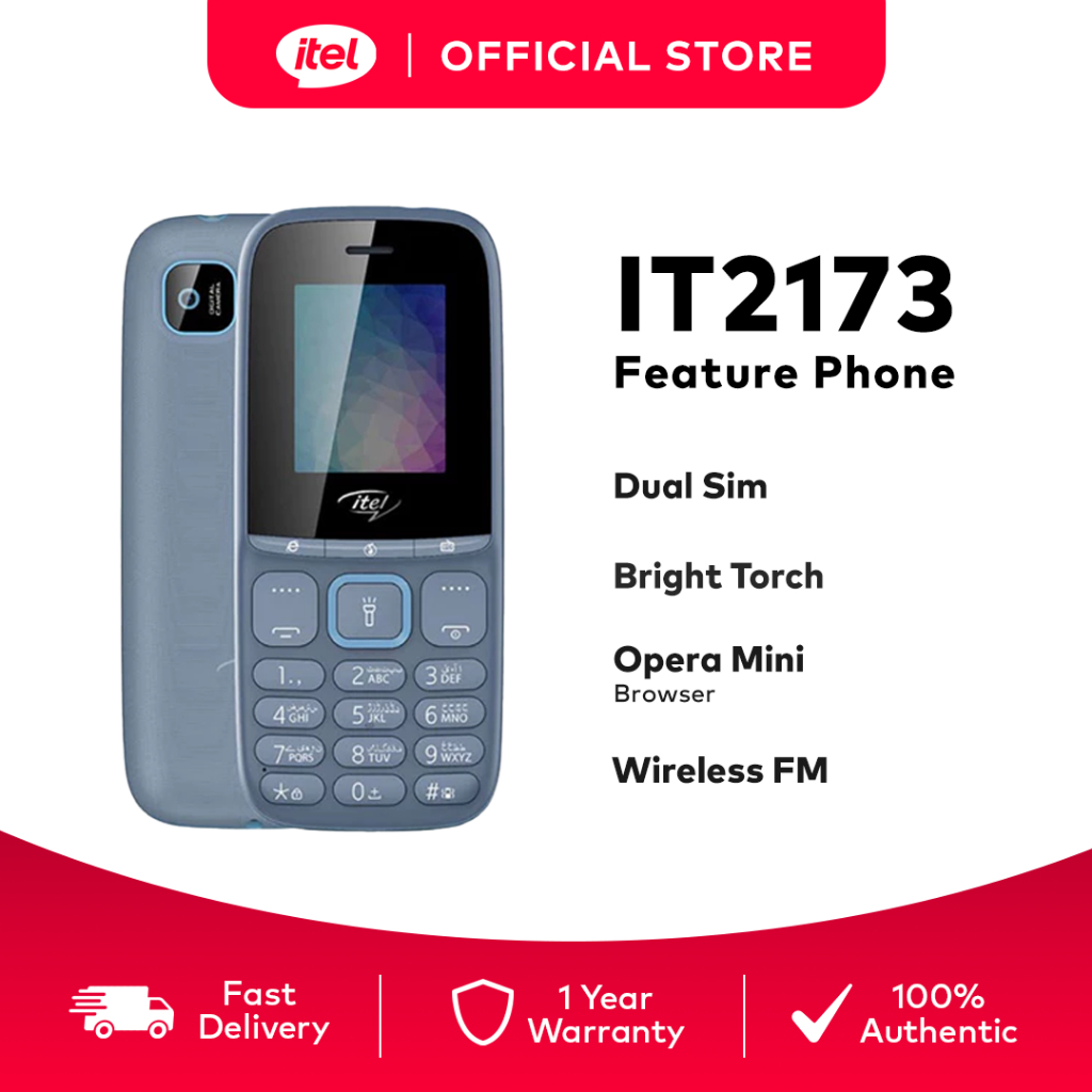 Itel 2173 Basic Cellphone Dual Sim Original (Keypad) | Shopee Philippines
