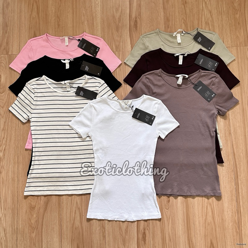 HM Ribbed Full Length Top | Shopee Philippines