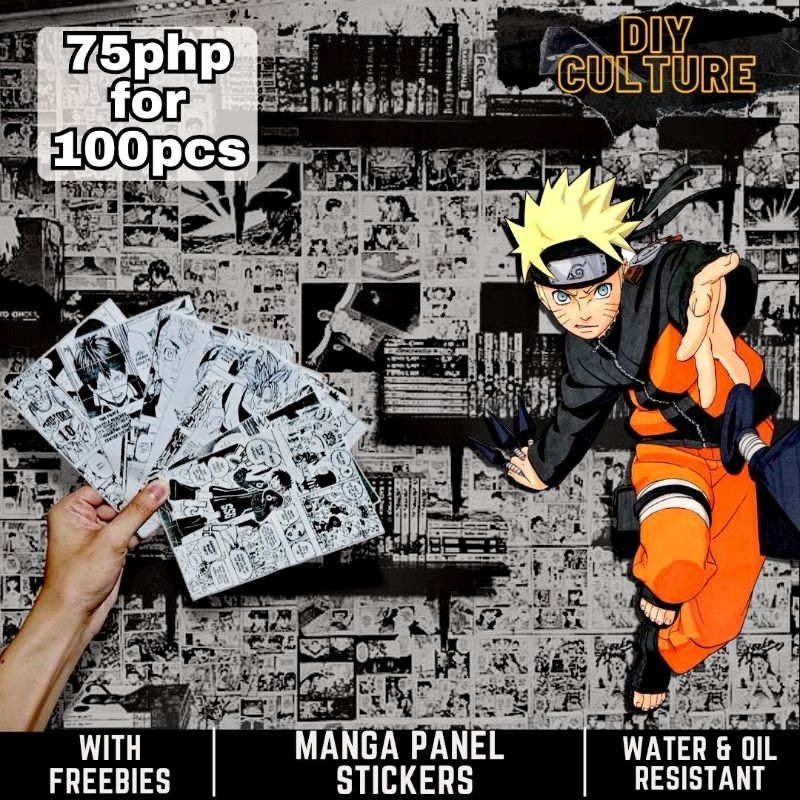 Diyculture Anime Manga Panels Wall Decoration Art Design Sticker A6 ...