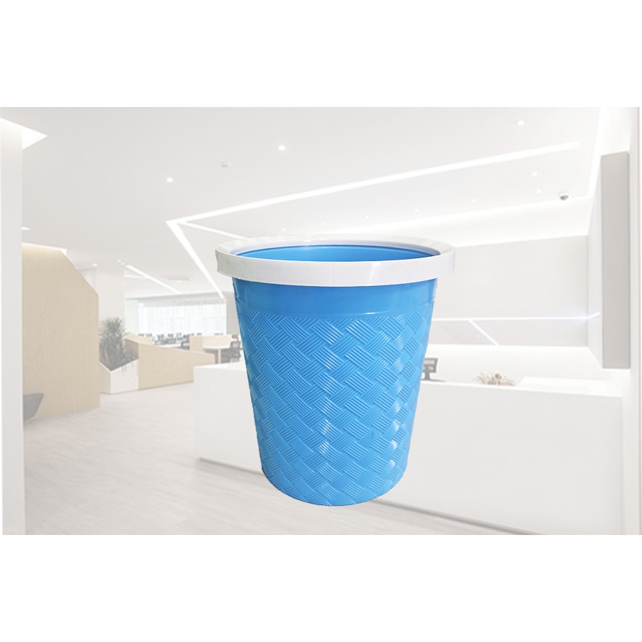 Home Trash Bin Trash Can with Pressure Ring Garbage Can Garbage Bin ...