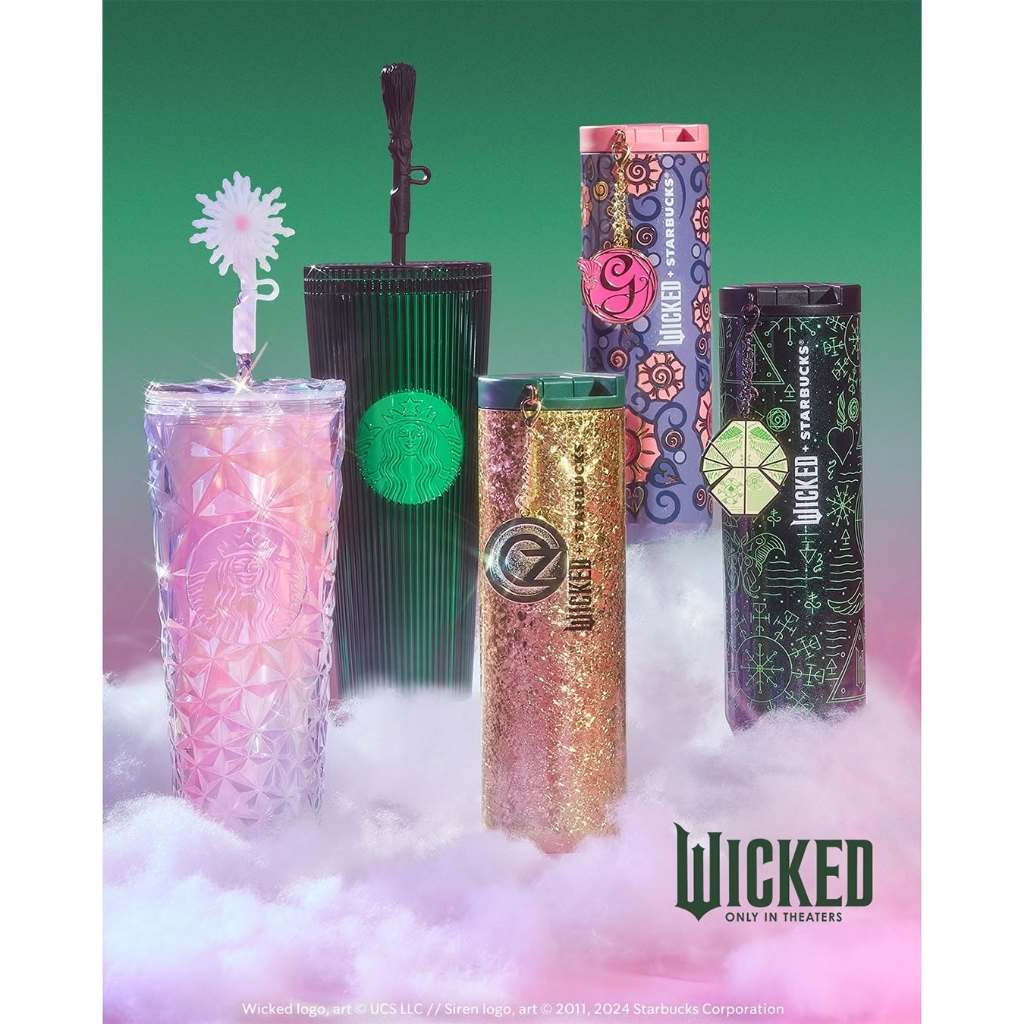 Starbucks x Wicked Collab Collection of Tumblers and Cold Cups ...