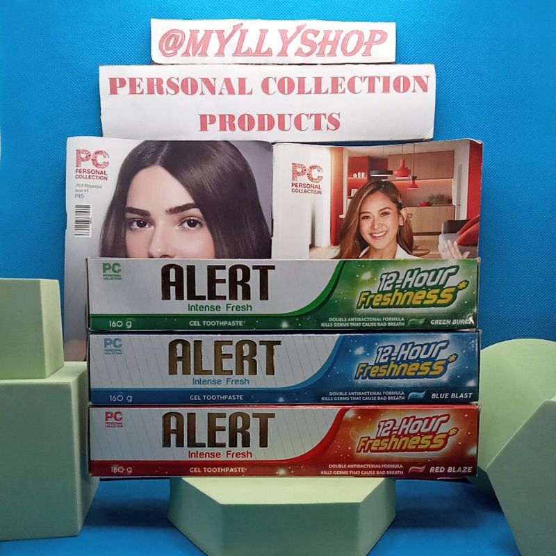 ALERT INTENSE FRESH GEL TOOTHPASTES PERSONAL COLLECTION ORAL CARE 160 g ...