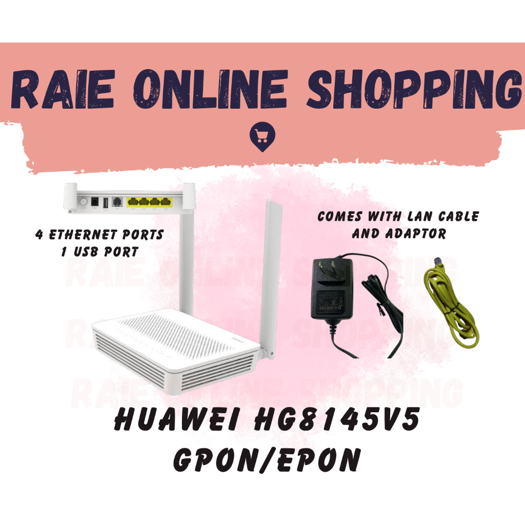 HUAWEI 5V5 ECHOLIFE EG8145V5/HG8145V5 DUAL BAND EPON Ready | Shopee ...