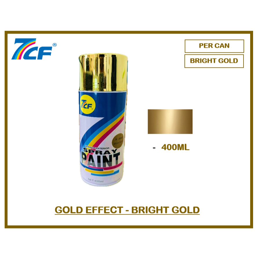 7CF SPRAY PAINT GOLD EFFECT BRIGHT GOLD | Shopee Philippines