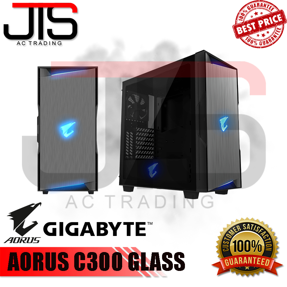 GIGABYTE GB-AC300G FULL-SIZE 4MM TEMPERED GLASS SIDE PANEL RGB FUSION 2 ...