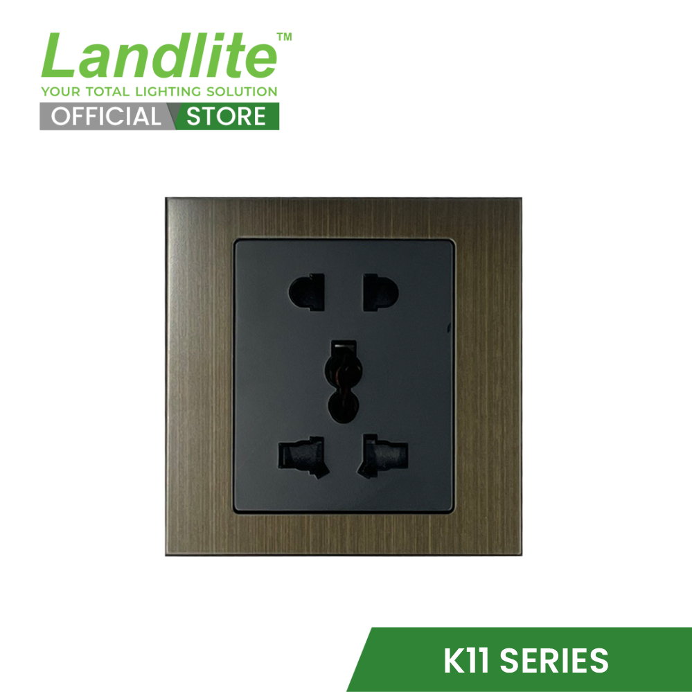 Landlite Wiring Devices (LWD-K11-2GOU.OR BRUSHED BRONZE) | Shopee ...
