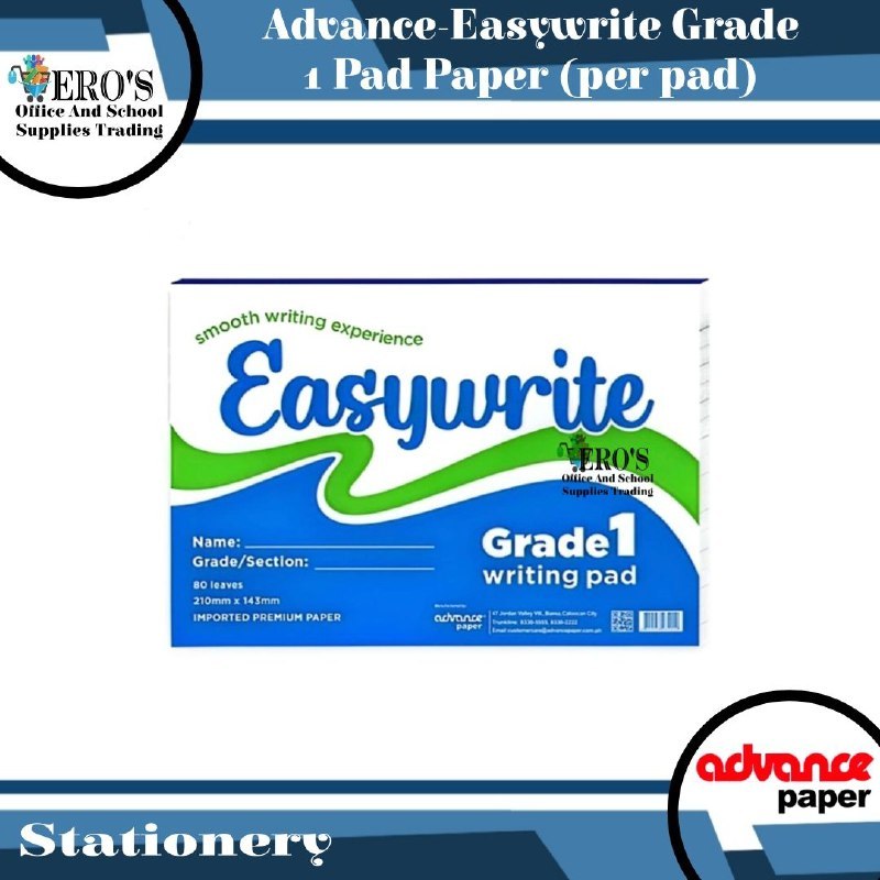 Easywrite Grade 1 Pad Paper (1 pad) | Shopee Philippines