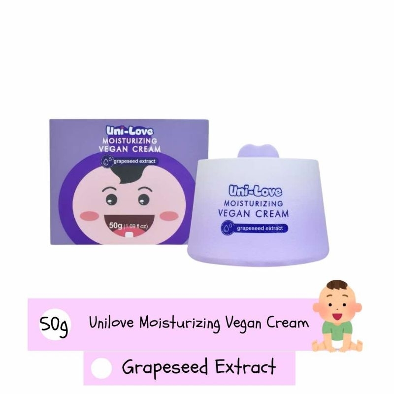 Unilove Vegan Moisturizing Cream Grapeseed Extract | 50g | Shopee ...