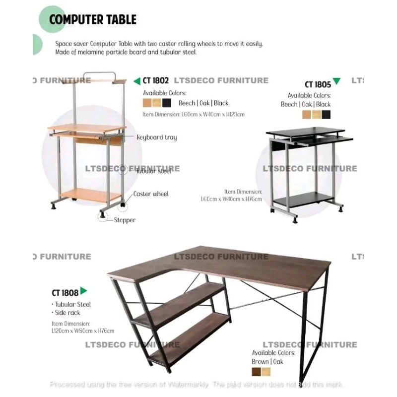 COMPUTER TABLE| PLEASE READ MY DESCRIPTION BEFORE YOU CHECK OUT ...