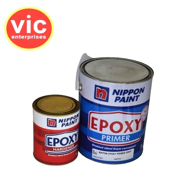 Nippon Paint Epoxy Primer Gray (A)+ Hardener(B) Set Gallon, Vic ...