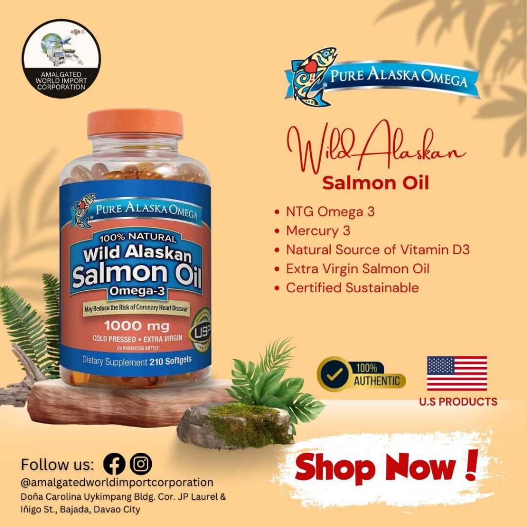 PURE ALASKA OMEGA 100% Natural Wild Alaskan Salmon Oil - Omega 3 EXP ...