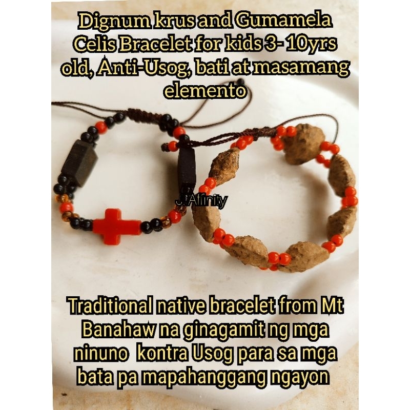 Mt Banahaw Anti Usog bracelet Blessed Dignum Krus kids protection ...
