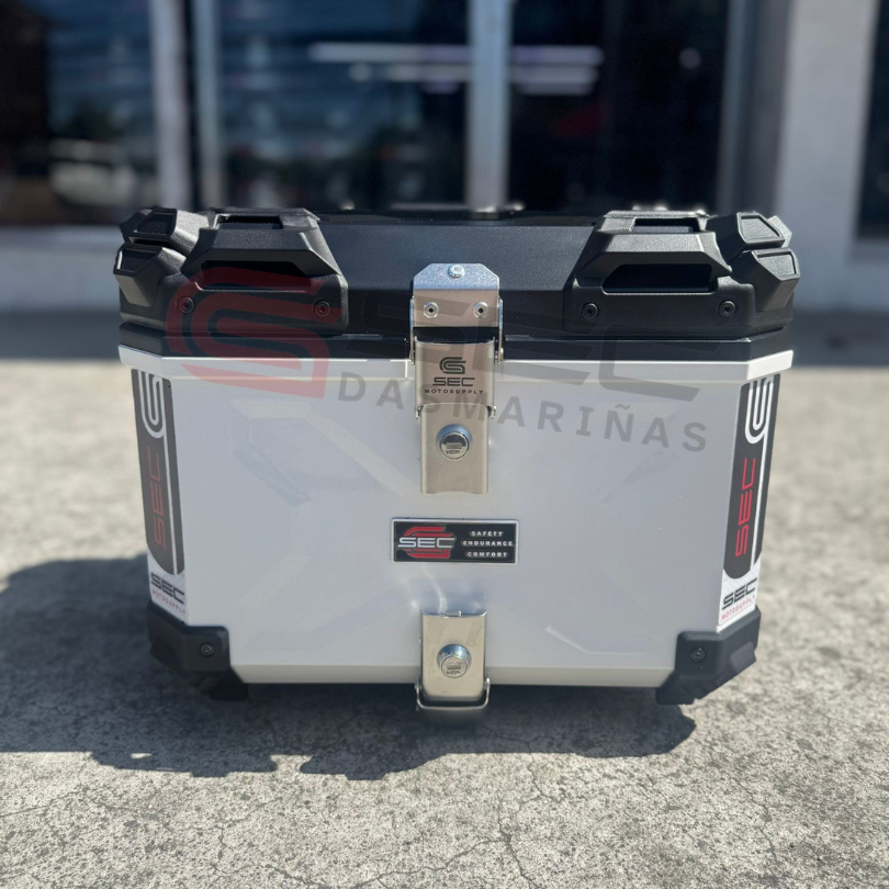 SEC 45L SECURE ALLROUND WHITE HARD PLASTIC TOPBOX | Shopee Philippines