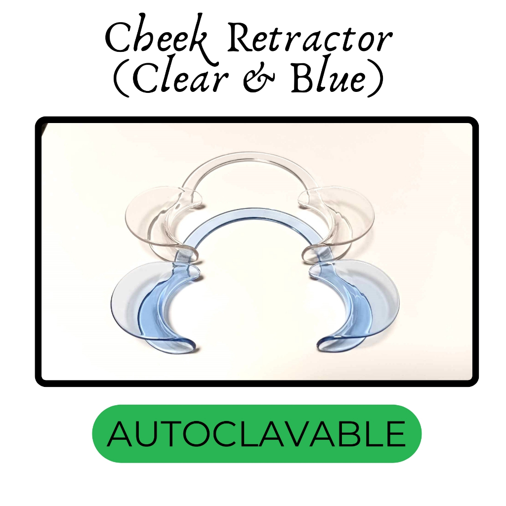 1 Piece C Shape Clear or Blue Cheek Retractor | Shopee Philippines