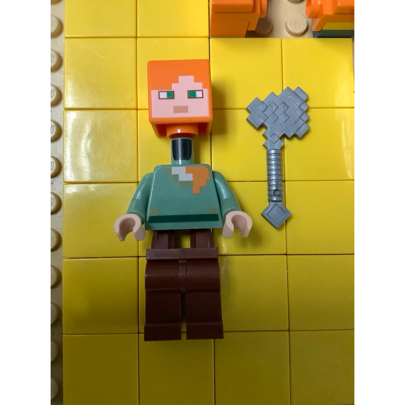 LEGO Minifigure - Alex, Reddish Brown Legs (LEGO Minecraft) | Shopee ...