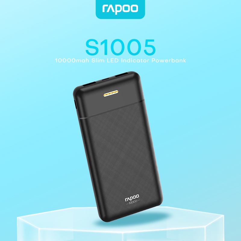 Rapoo Original 12W Powerbank 2 Input and 2 Ouputs 5V 2A Power Bank ...