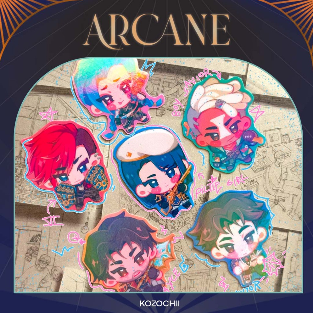 Arcane League of Legends Vinyl Sticker Pack | kozochii | Shopee Philippines