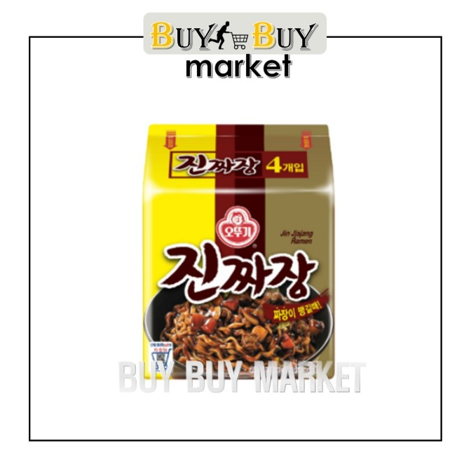 Ottogi Jin Jjajang Ramen 540g (135g x 4 pcs) | Shopee Philippines
