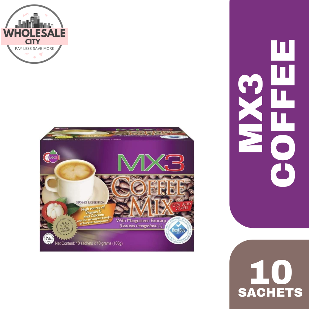 MX3 Coffee Mix with Mangosteen Exocarp 10g (10 Sachets) | Shopee Philippines