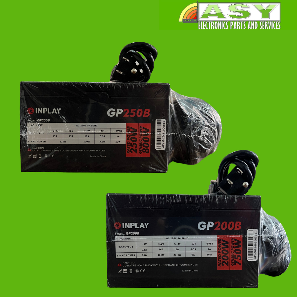Inplay GP200/250B ATX PSU | 200W, 250W | Shopee Philippines