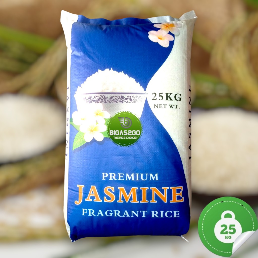 BIGAS2GO Jasmine Premium Fragrant Rice 25kg | Aromatic, Soft, Fluffy ...