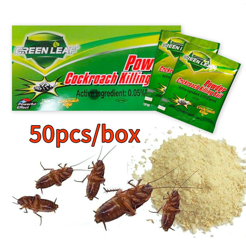 50pcs Cockroach Killer Powder ipis powder killing bait pests roach ...