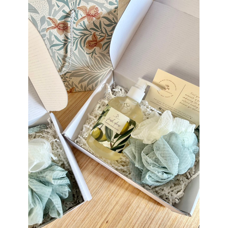 All-Natural Body Wash | Free Body Puff | 350ML | Shopee Philippines