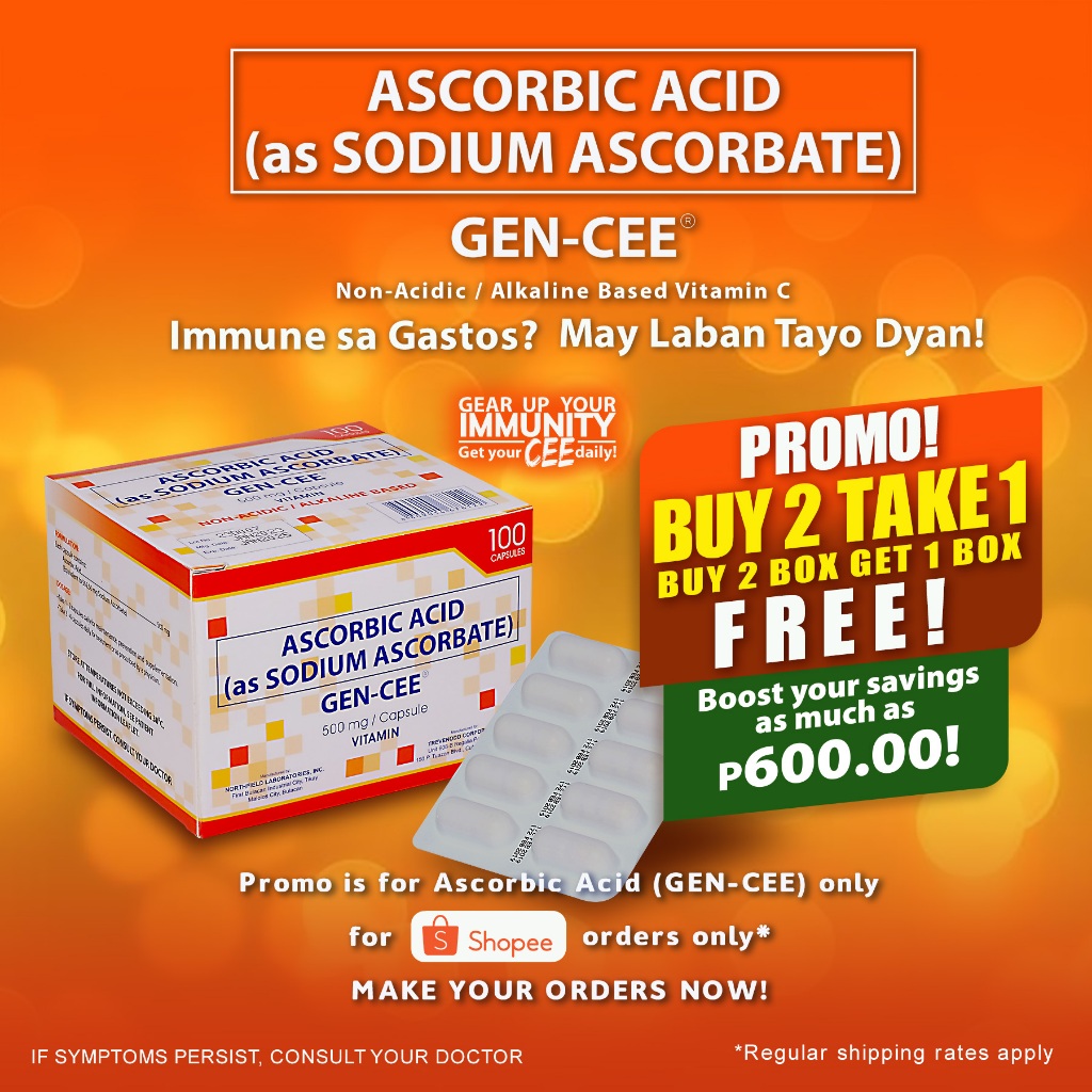 Gen-Cee Vitamin C Buy 2 Box get 1 box FREE | Shopee Philippines