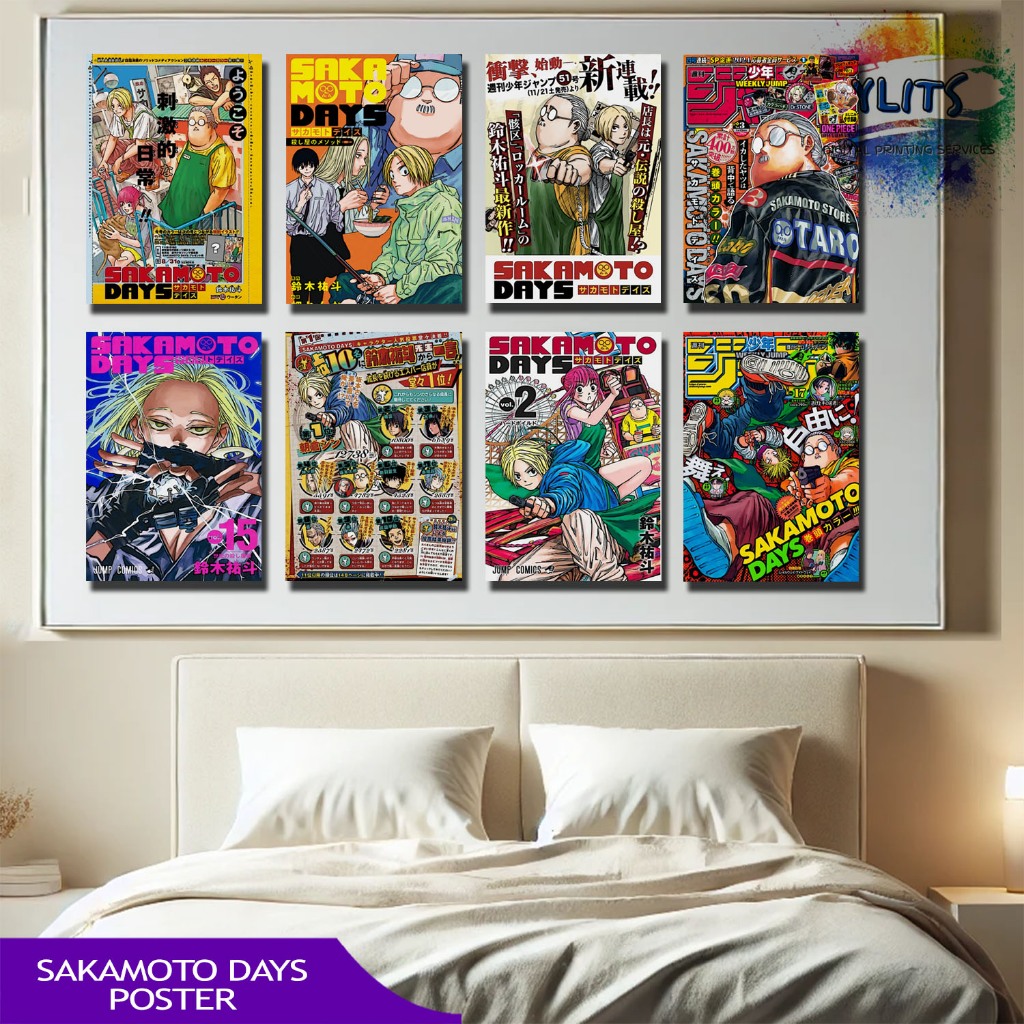 8pcs Sakamoto Days A4 & A5 Anime Wallpaper Poster Collection – Fan-Made ...
