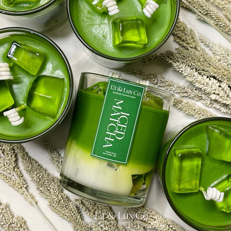 (COD) Iced Matcha Scented Candle (Vanilla Scent) for Birthday ...