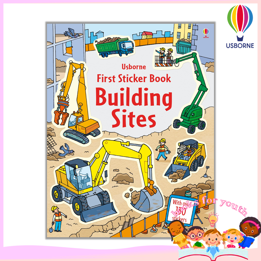 USBORNE First Sticker Book Building Sites [Sticker Activity Book ...