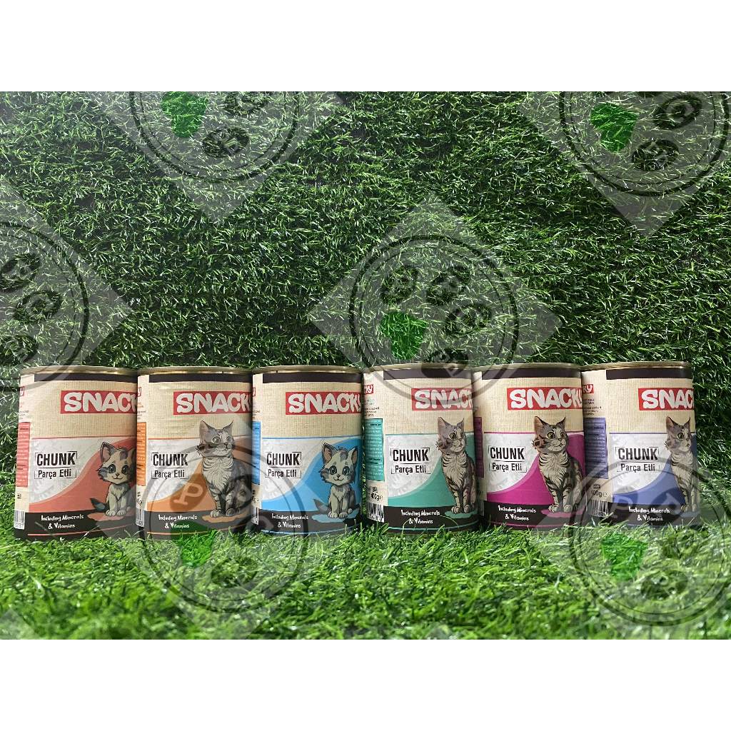 Snacky Wet Cat Food Can Chunks with Gravy 400g | Shopee Philippines
