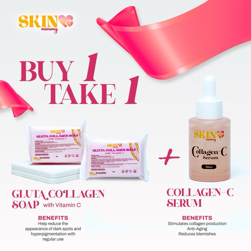 SKIN MOMMY SOAP & SERUM COMBO Gluta Collagen Soap + Collagen C Serum Bundle | Shopee Philippines