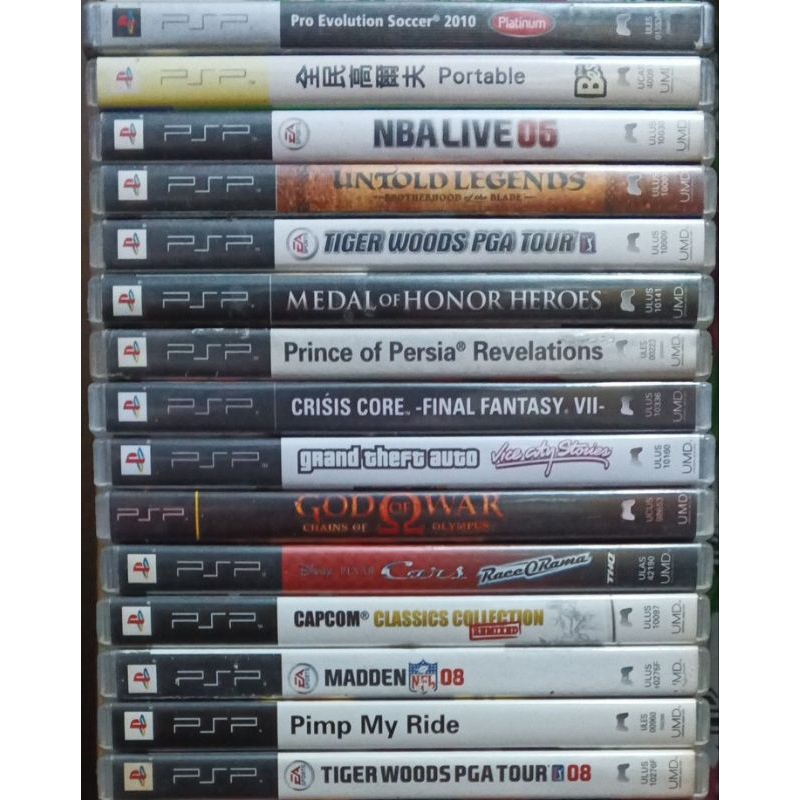 PSP PlayStation Portable UMD Games USED SET 2 (PABASA PO NG INFO SA BABA) | Shopee Philippines