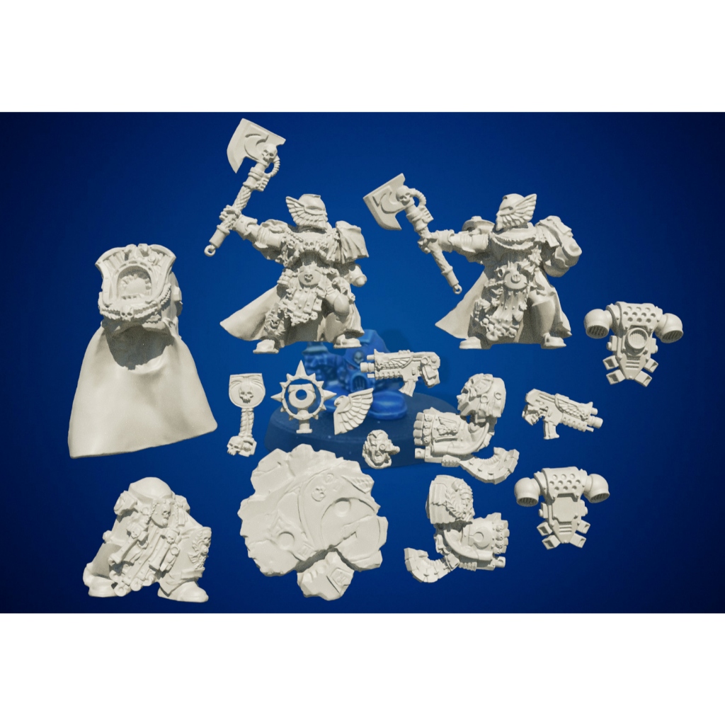 3D Printed scans - Marneus Calgar with Victrix Honour Guard (old squlpt ...